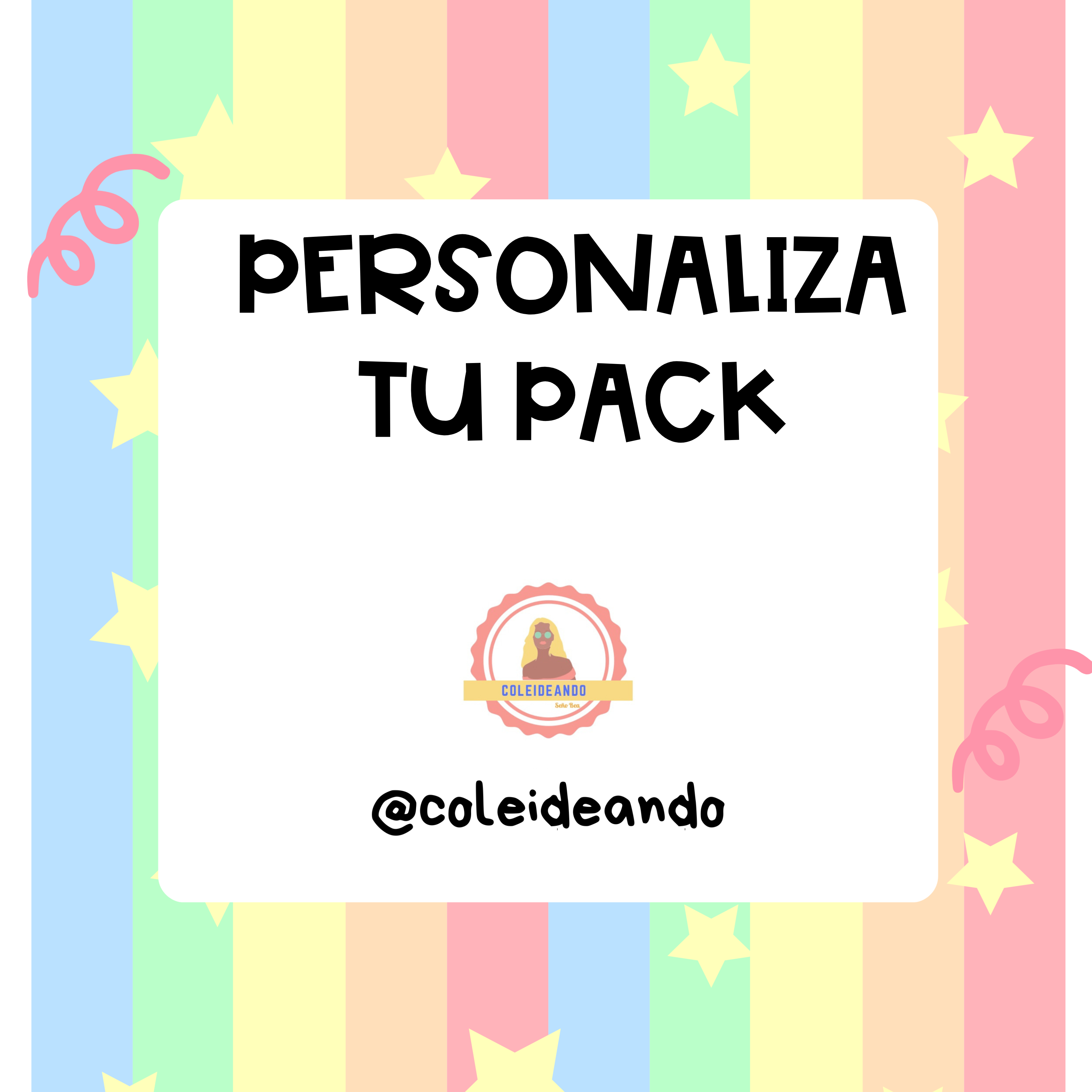 PERSONALIZA TU PACK DE 5 RECURSOS – Coleideando - Recursos