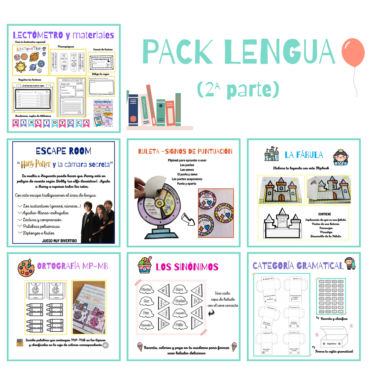 🌈 SUPER PACK LENGUA (2ª PARTE)🌈 | COLEIDEANDO RECURSOS – Coleideando - Recursos